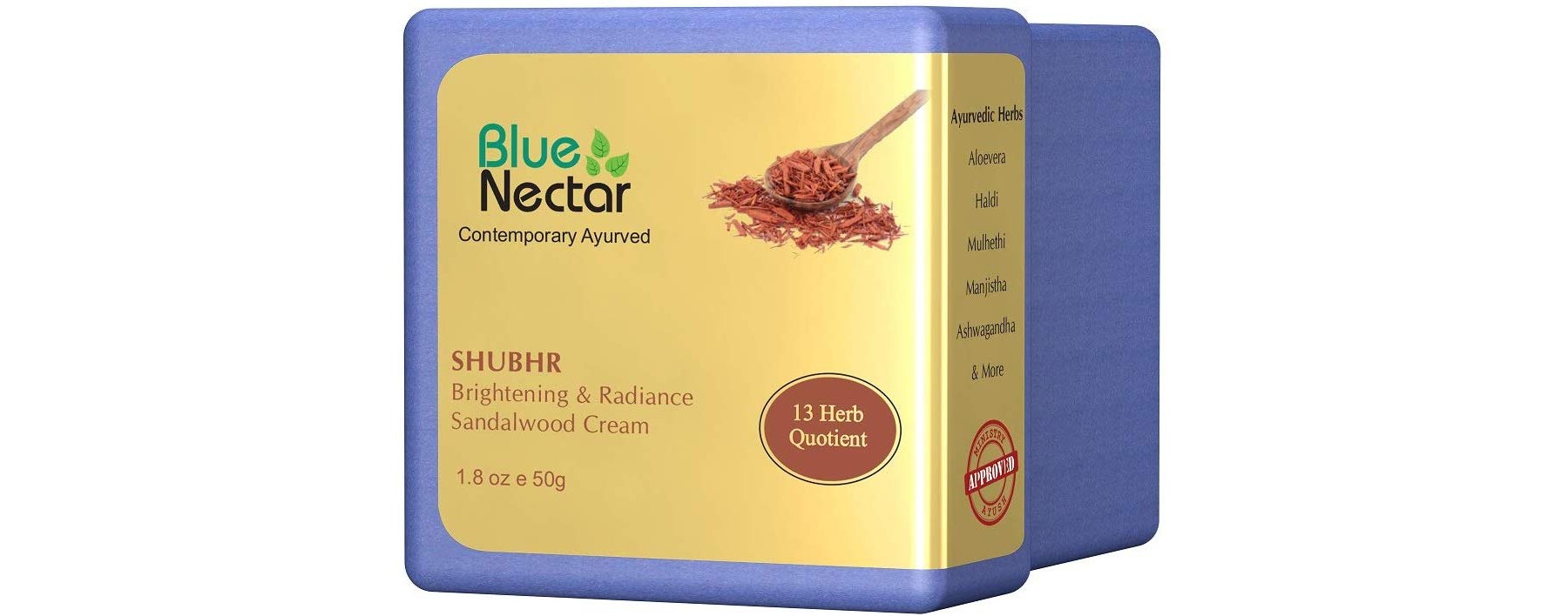 Blue Nectar Ayurvedic Sandalwood Brightening and Lightening Cream - Baggout