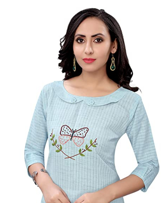 Different types of Georgette suit neck design - Baggout