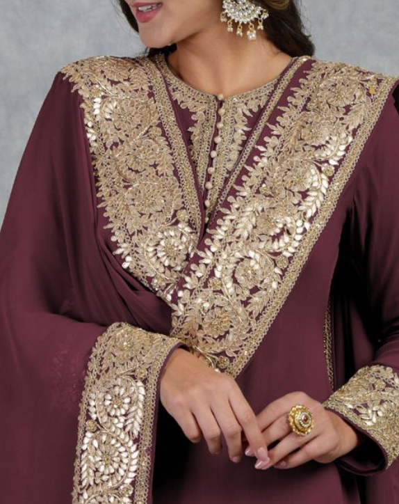 Different types of Gota Patti neck designs you need to try - Baggout