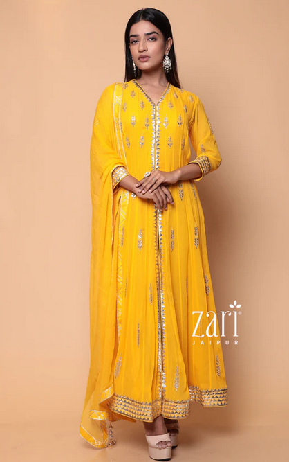 Different types of Gota Patti neck designs you need to try - Baggout