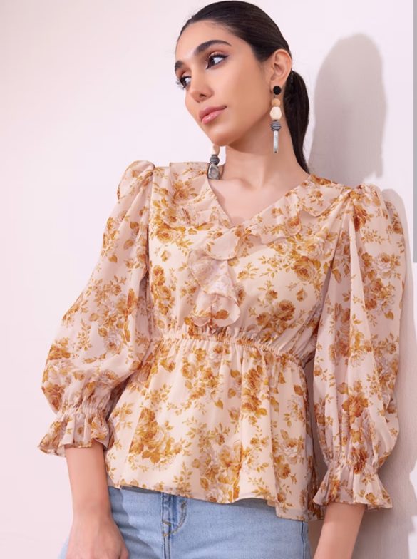 Peplum Sleeves Design To Up Your Fashion Game! - Baggout